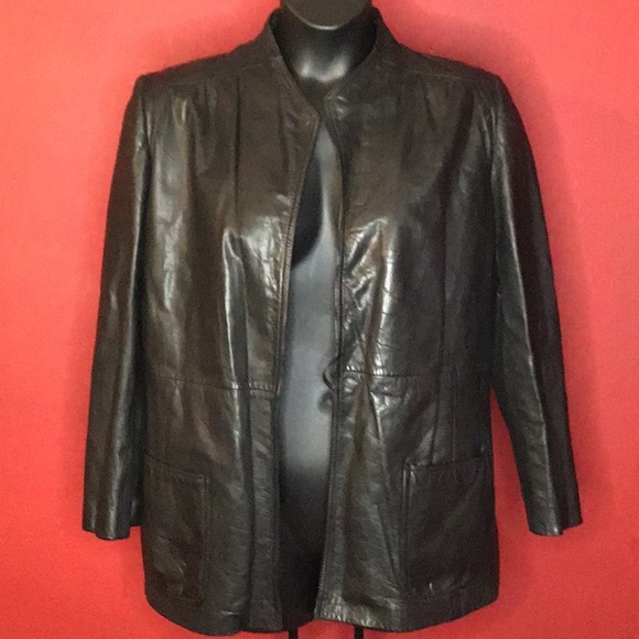 Casual Corner | Jackets & Coats | Casual Corner Leather Jacket Size 314 ...